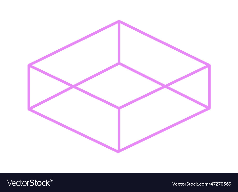 Linear square element Royalty Free Vector Image