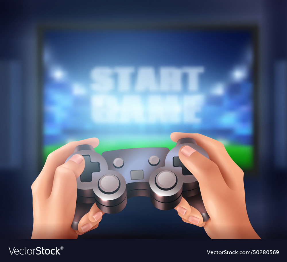 Realistic controller Royalty Free Vector Image