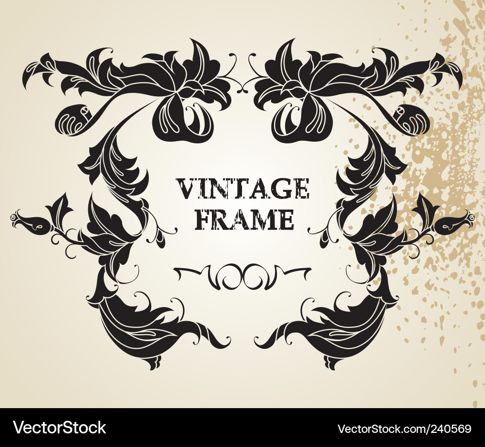 Vintage frame Royalty Free Vector Image - VectorStock