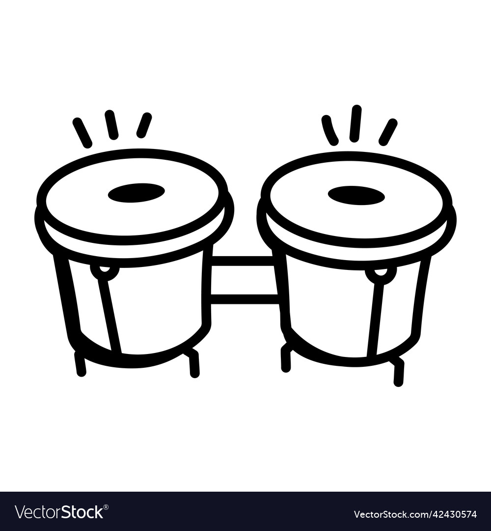 Bongo set Royalty Free Vector Image - VectorStock