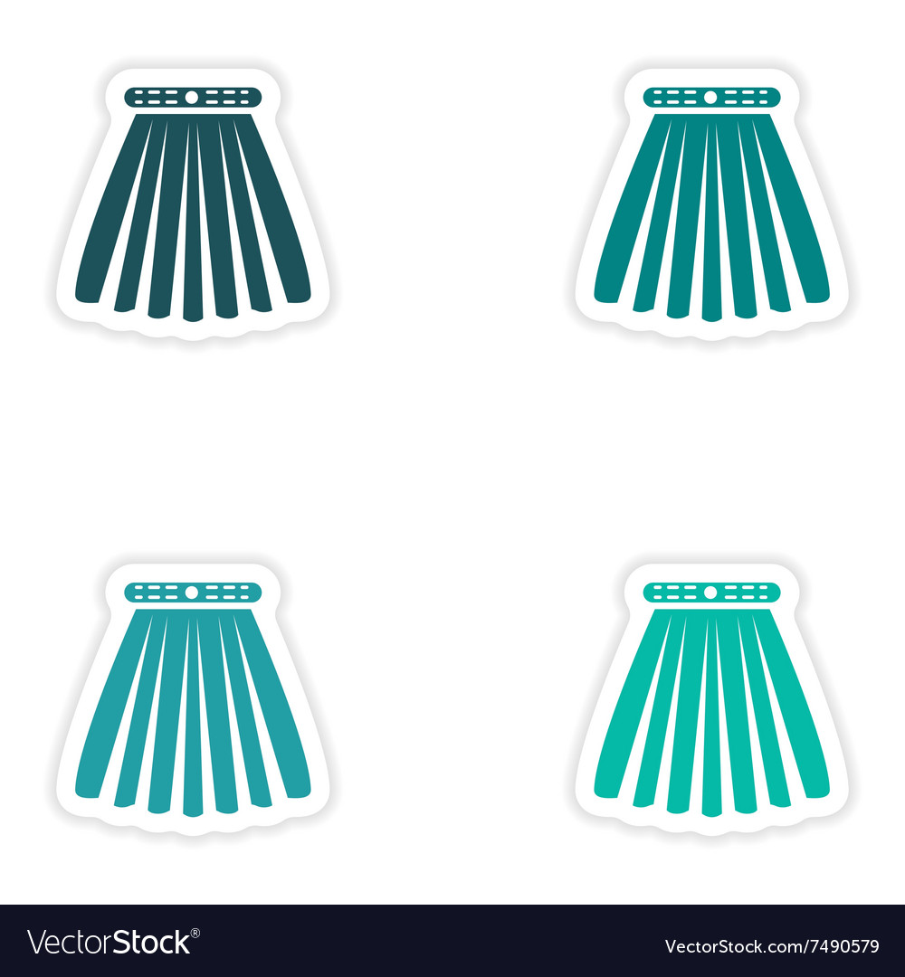 Concept Stylish Paper Sticker On White Background Vector Image