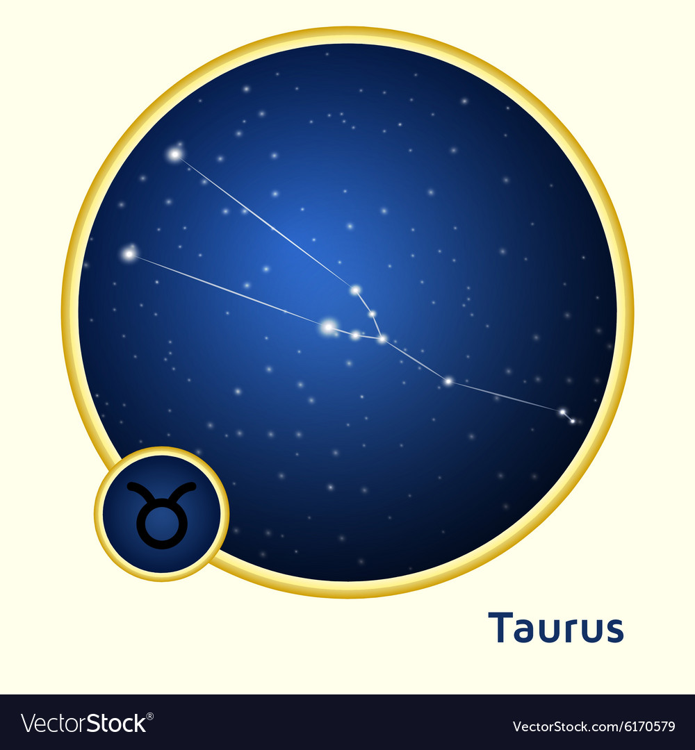 Taurus constellation Royalty Free Vector Image