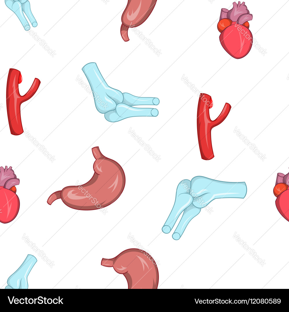 Bodies pattern cartoon style Royalty Free Vector Image