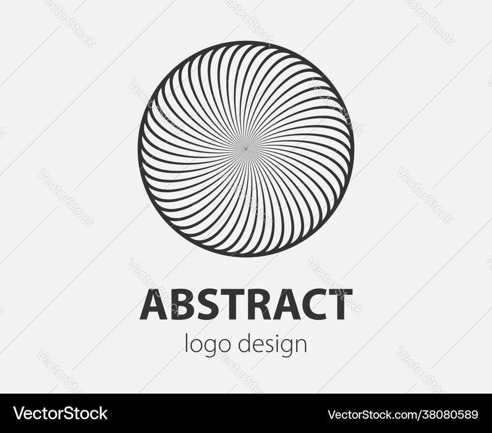 Swirl logo design element logotype company Vector Image
