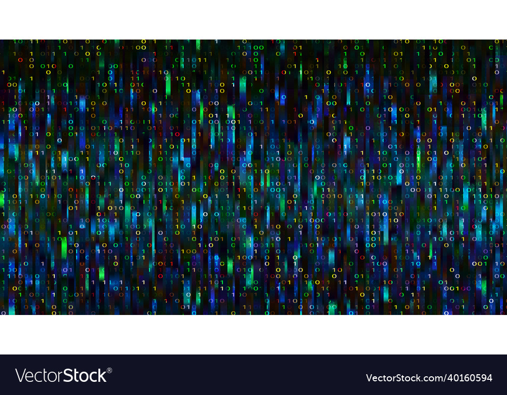 Abstract technology binary code red background Vector Image
