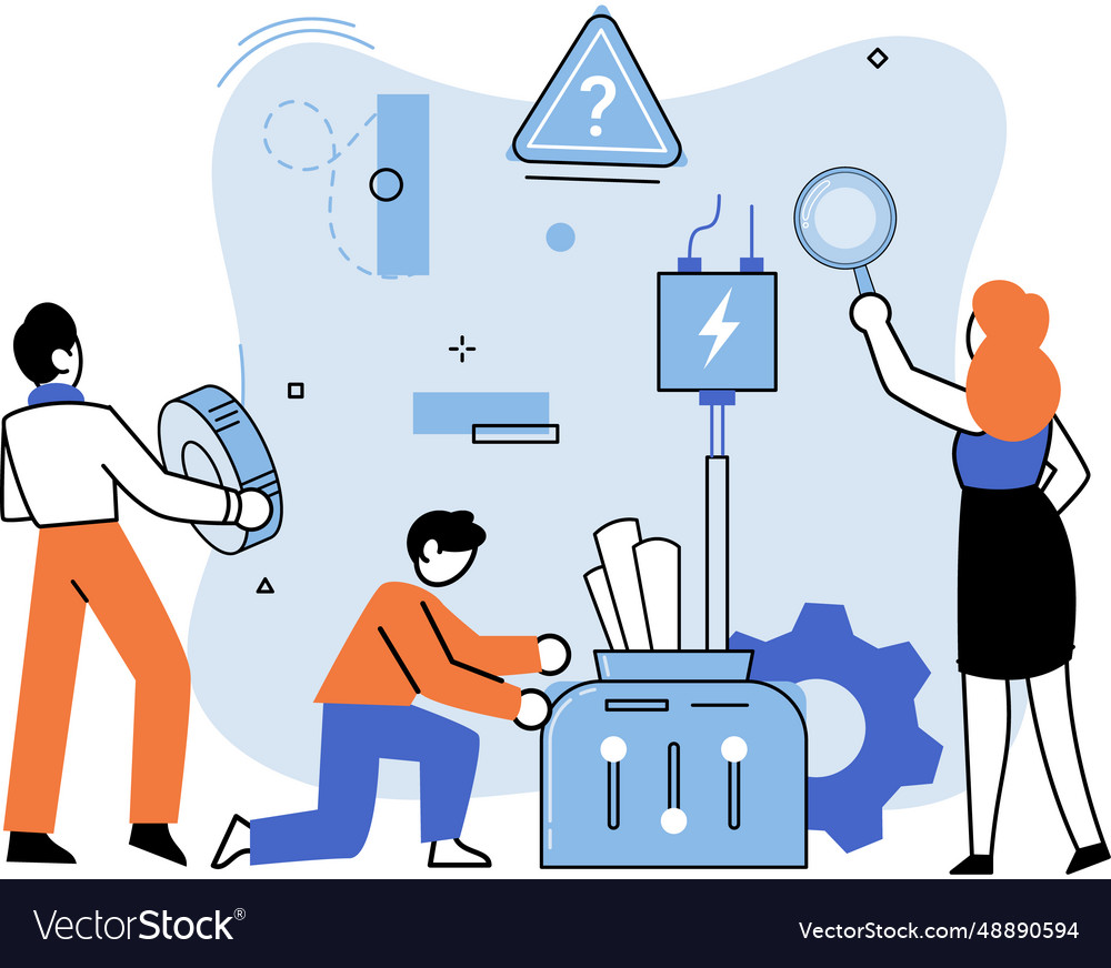 Team solving problems people communication Vector Image