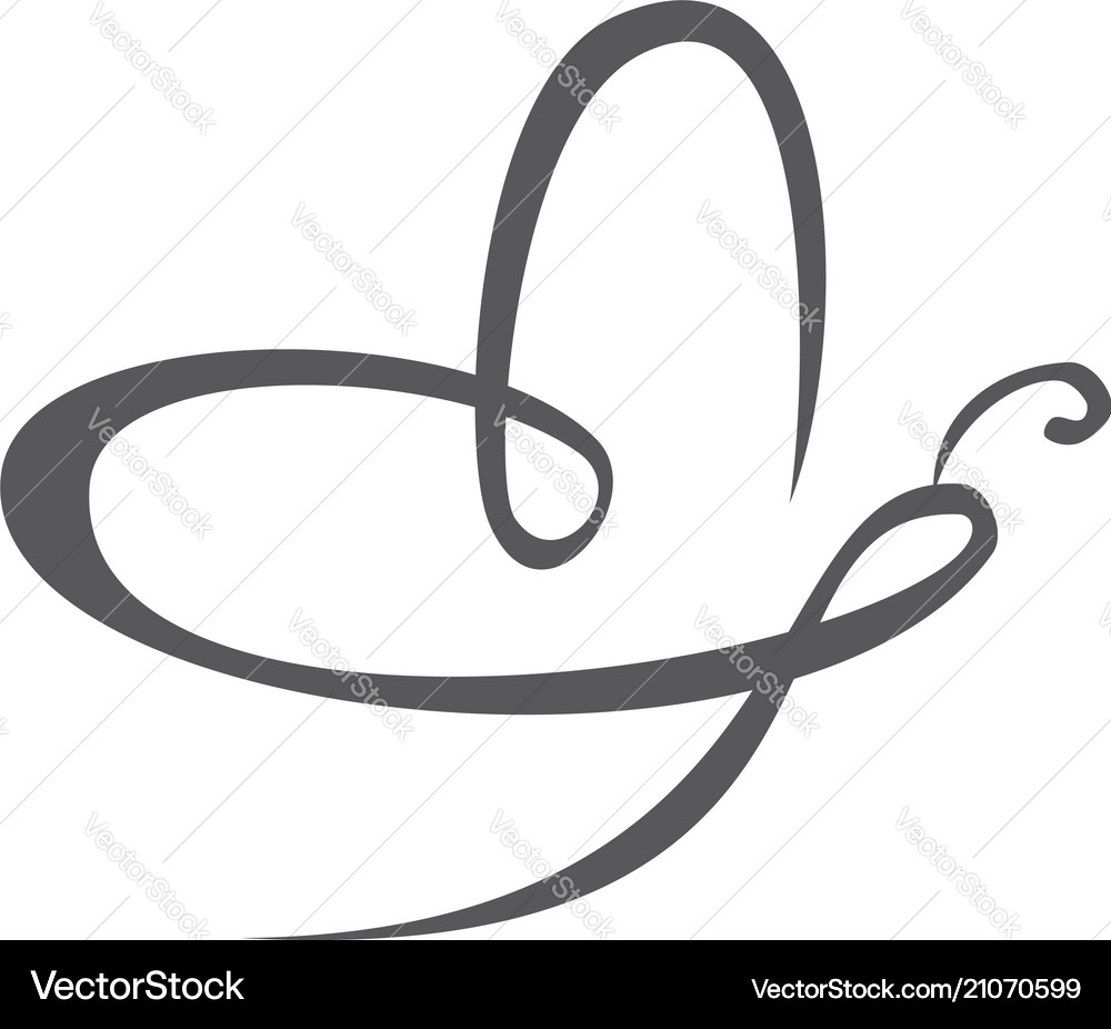 Butterfly photography logo design template Vector Image