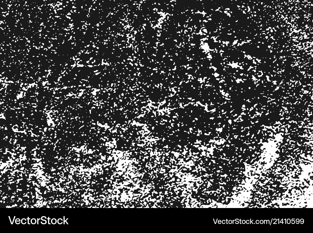 White grainy texture isolated on black background Vector Image