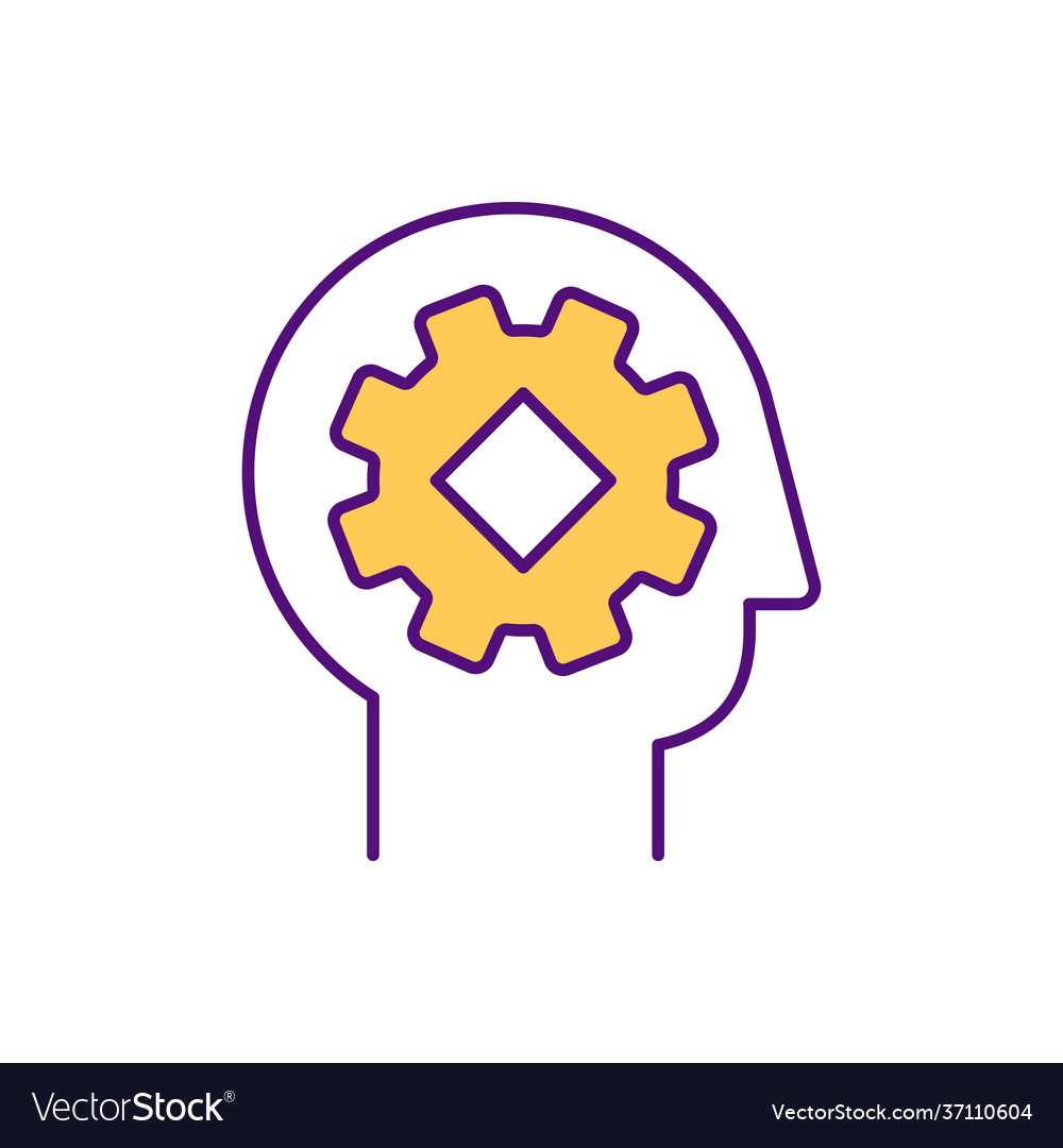 Analytical thinking rgb color icon Royalty Free Vector Image Analytical thinking rgb color icon Royalty Free Vector Image