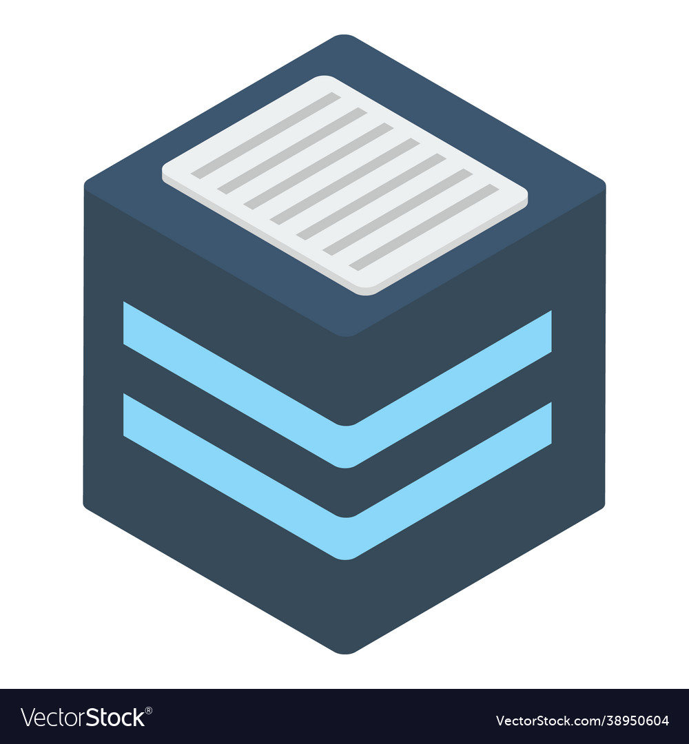 Data server rack Royalty Free Vector Image - VectorStock