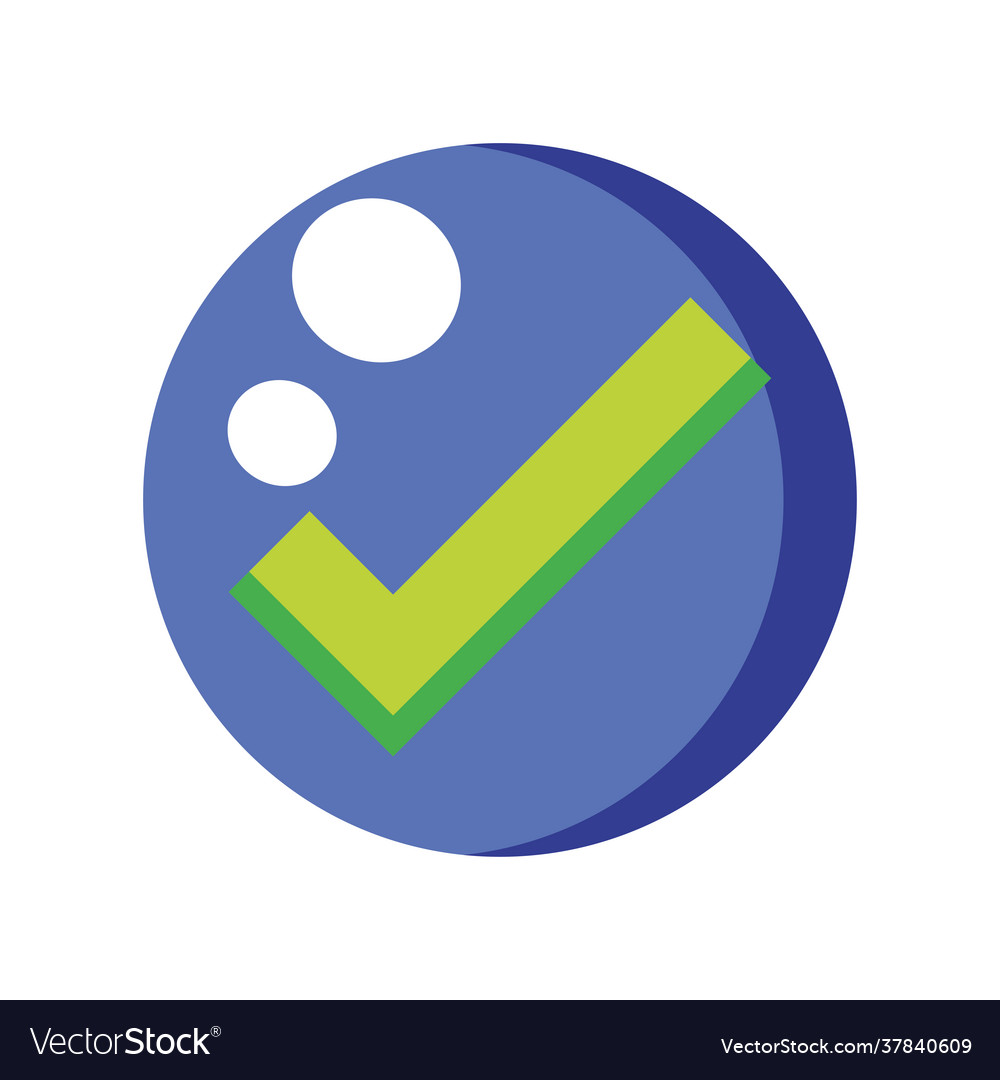 Check mark button Royalty Free Vector Image - VectorStock