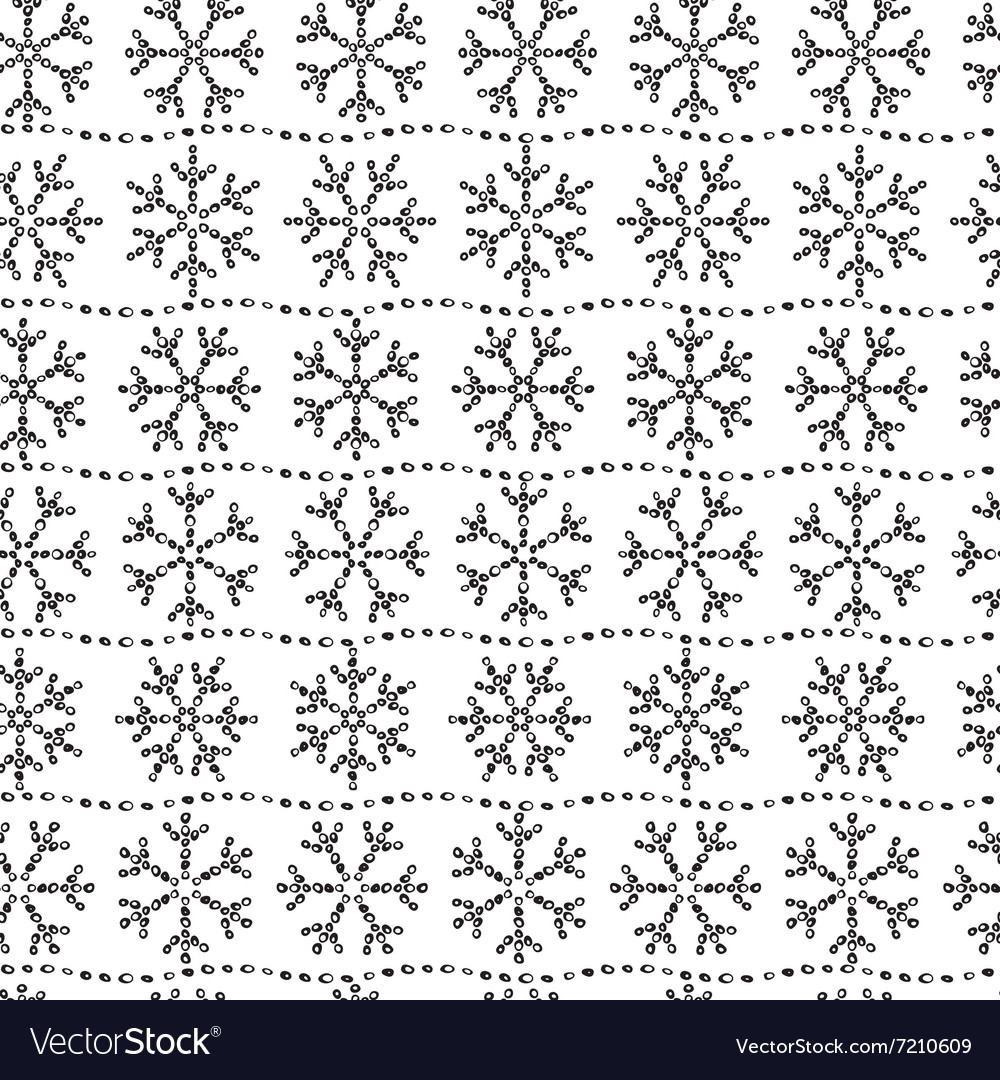 Snowflakes pattern Royalty Free Vector Image - VectorStock