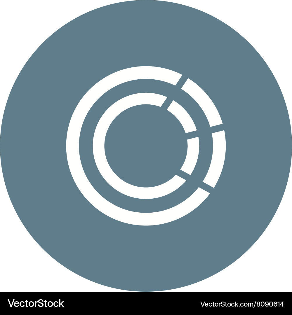 Doughnut chart Royalty Free Vector Image - VectorStock