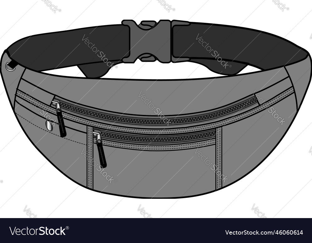 Fanny Pack Waist Pouch Royalty Free Vector Image