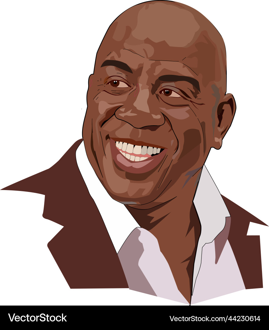 Magic johnson Royalty Free Vector Image - VectorStock