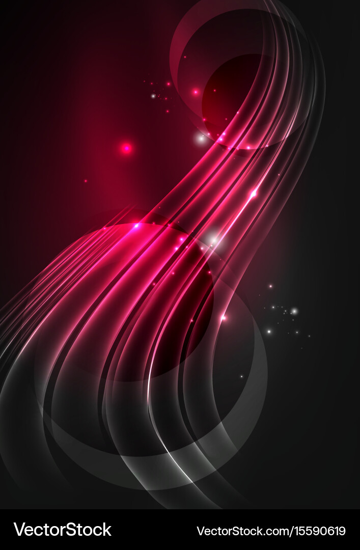 Glowing futuristic lines Royalty Free Vector Image