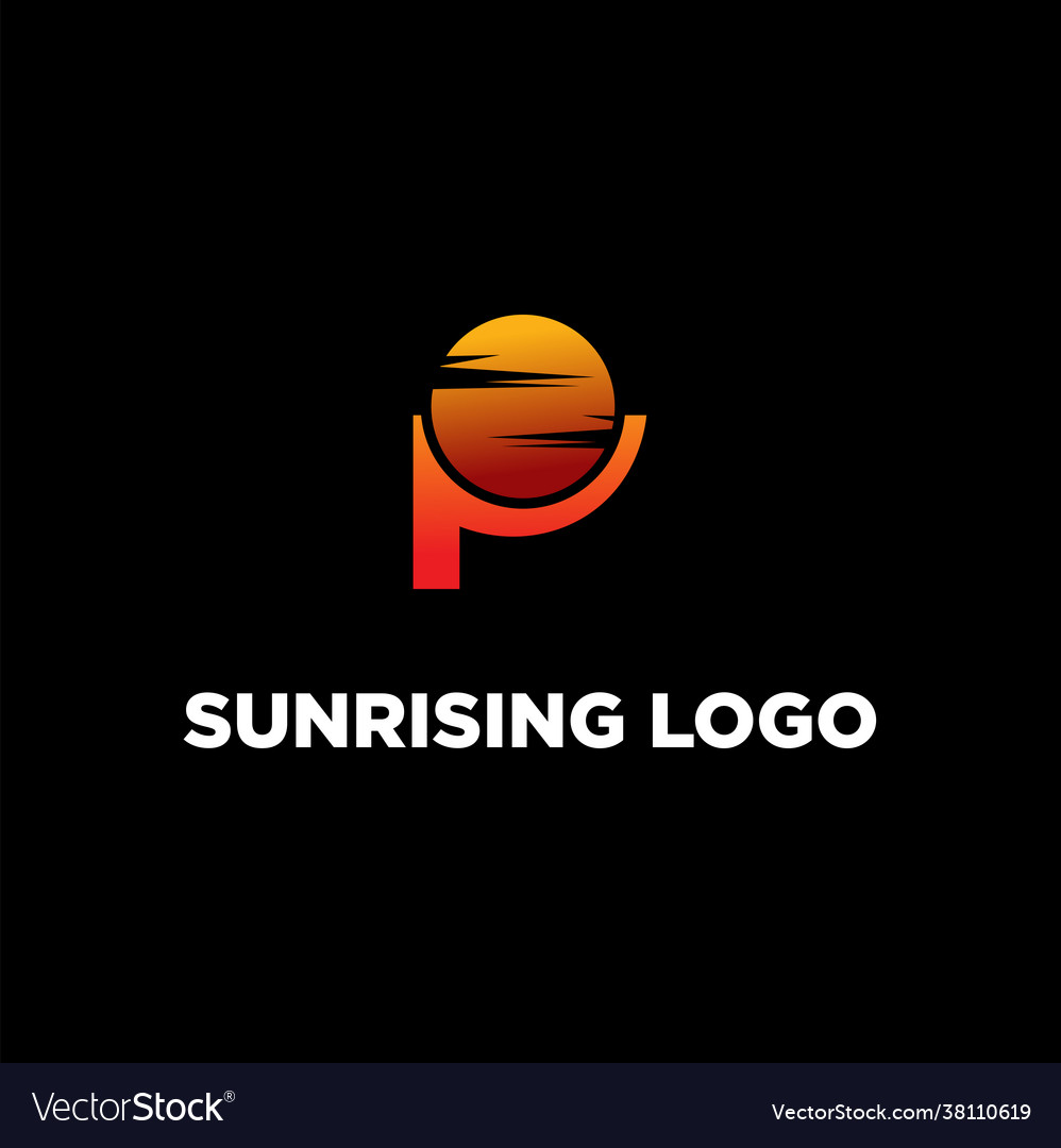Initial Logo P In Combination With Letter P Vector Image initial-logo-p-in-combination-with-letter-p-vector-image