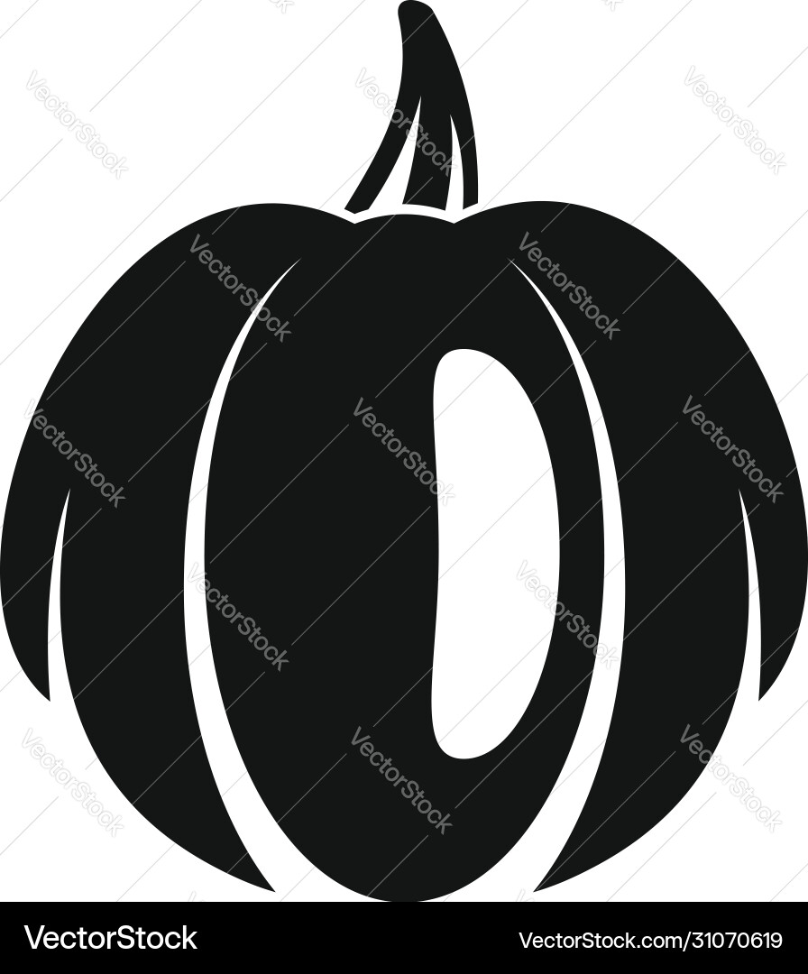 Magic pumpkin icon simple style Royalty Free Vector Image