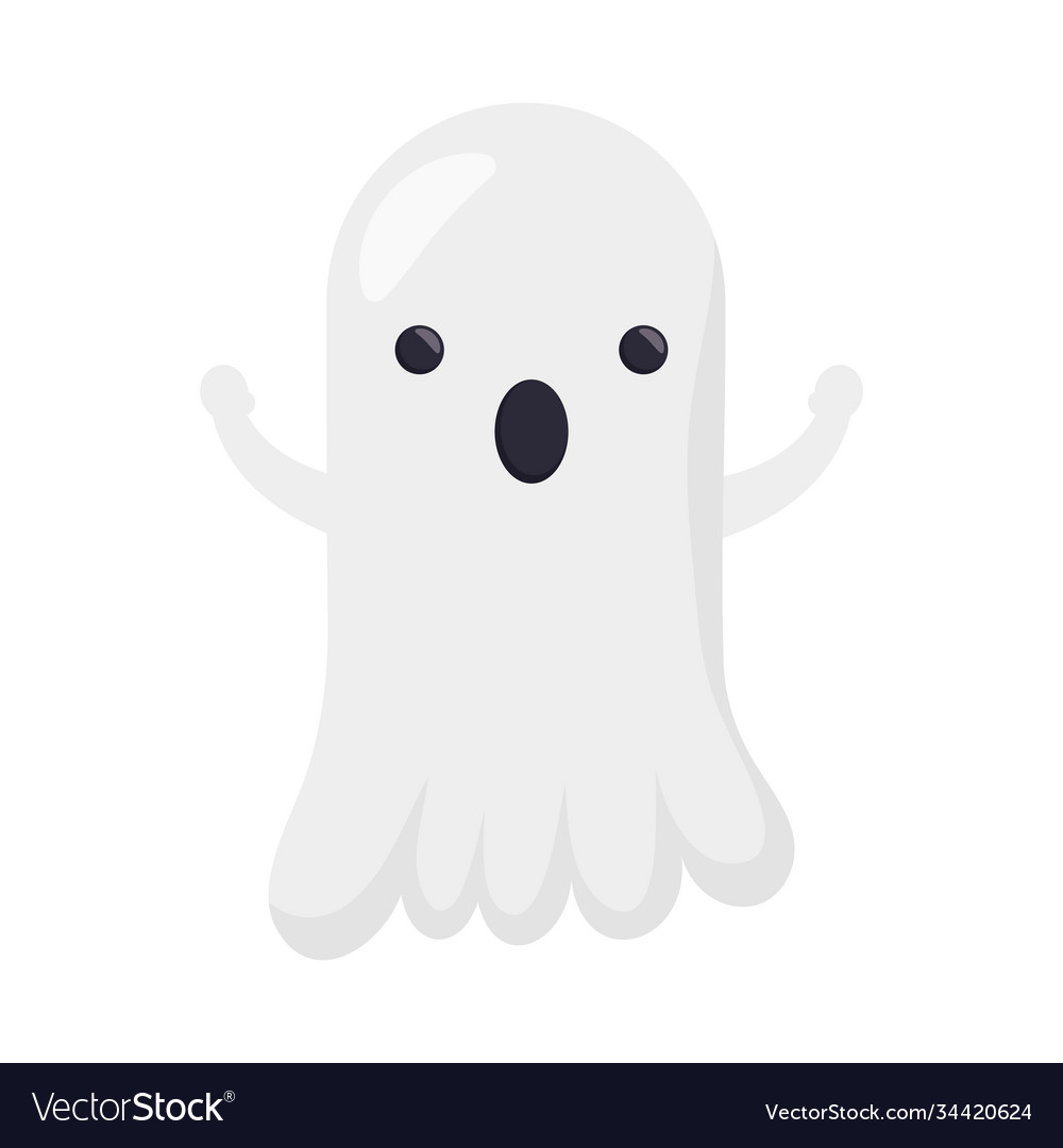 Happy Halloween Cute Ghost Character Royalty Free Vector