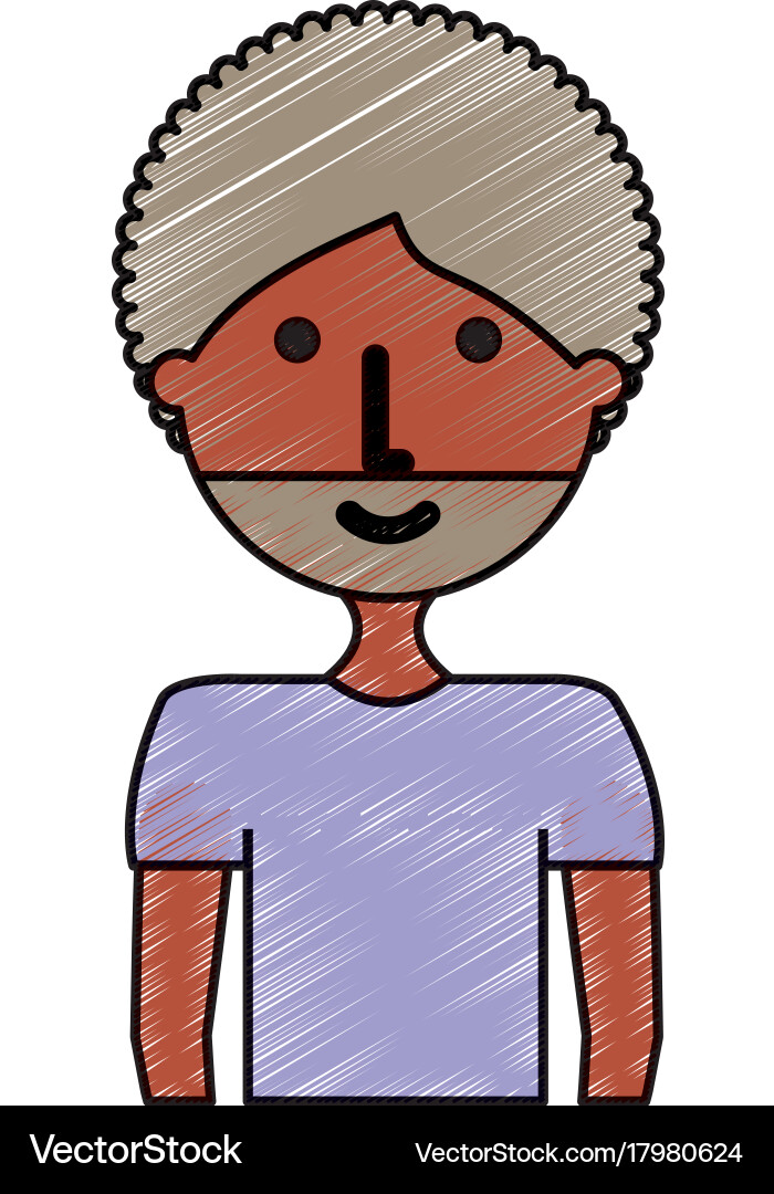 Man doodle Royalty Free Vector Image - VectorStock