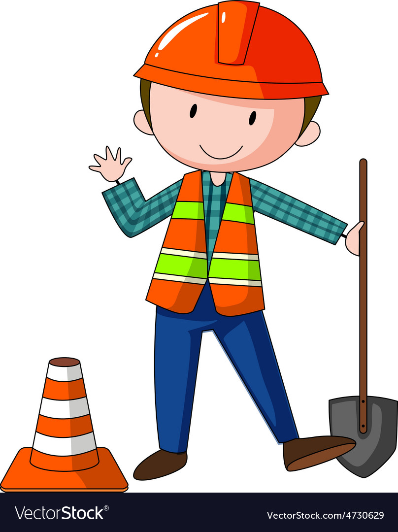 Construction worker Royalty Free Vector Image - VectorStock
