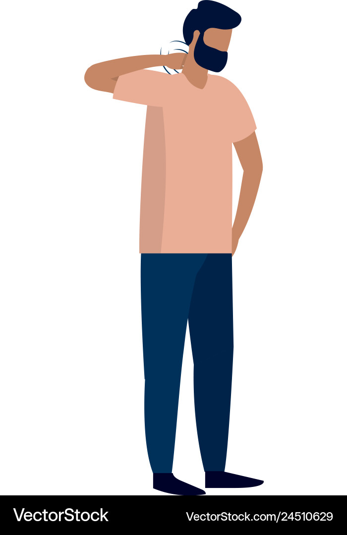 Man body cartoon Royalty Free Vector Image - VectorStock