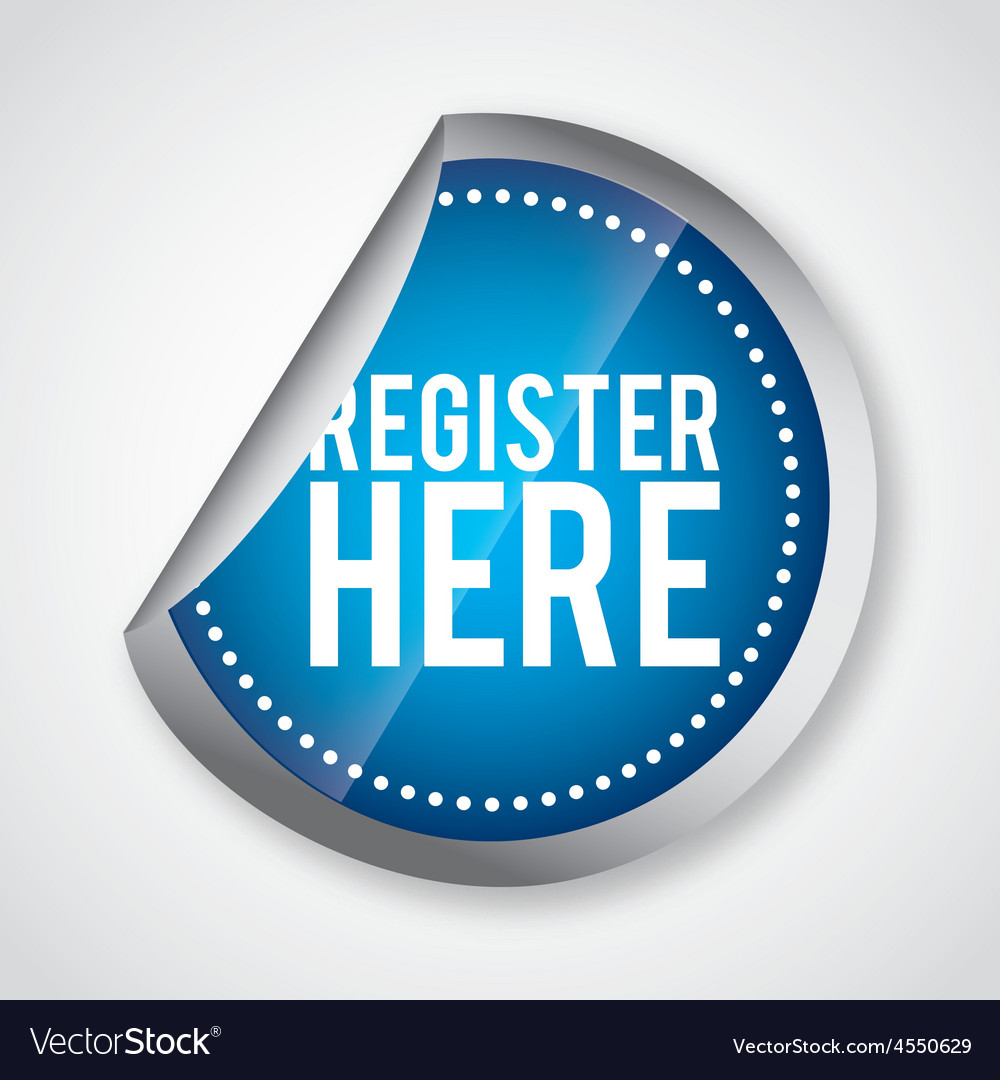 Register button Royalty Free Vector Image - VectorStock