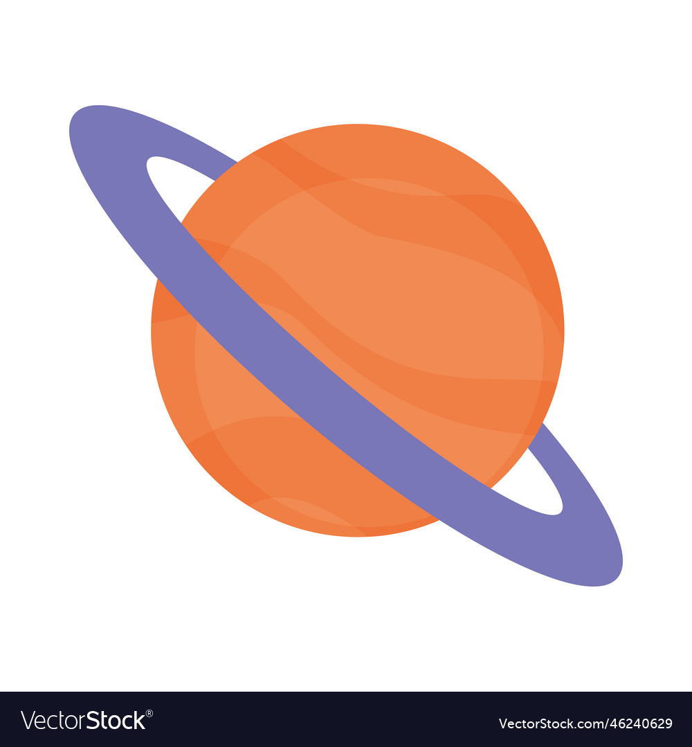 Saturn planet space outer Royalty Free Vector Image