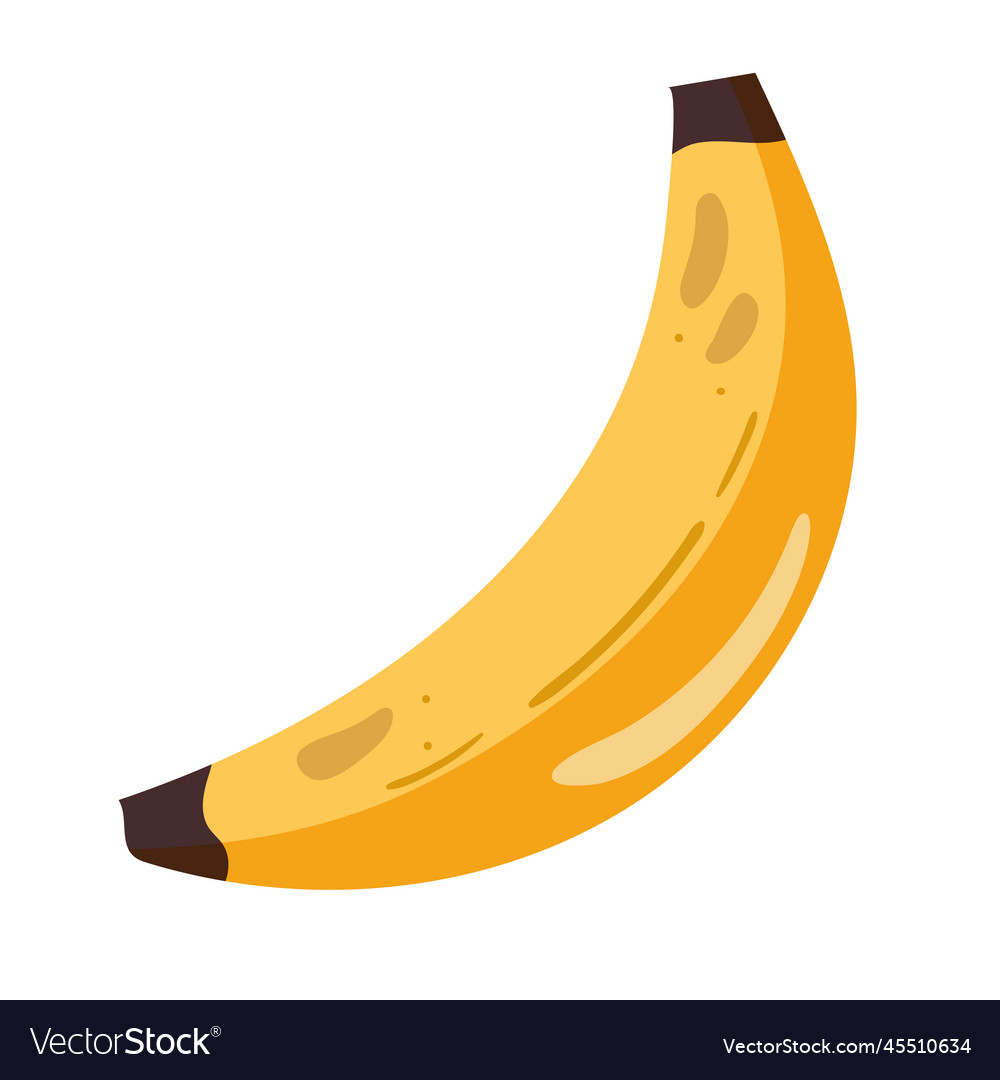 Fresh banana fruit healthy Royalty Free Vector Image