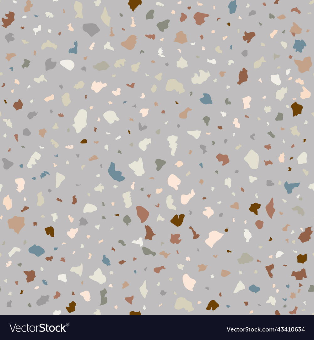 Grey terazo flooring seamless texture with pieces Vector Image Grey terazo flooring seamless texture with pieces Vector Image