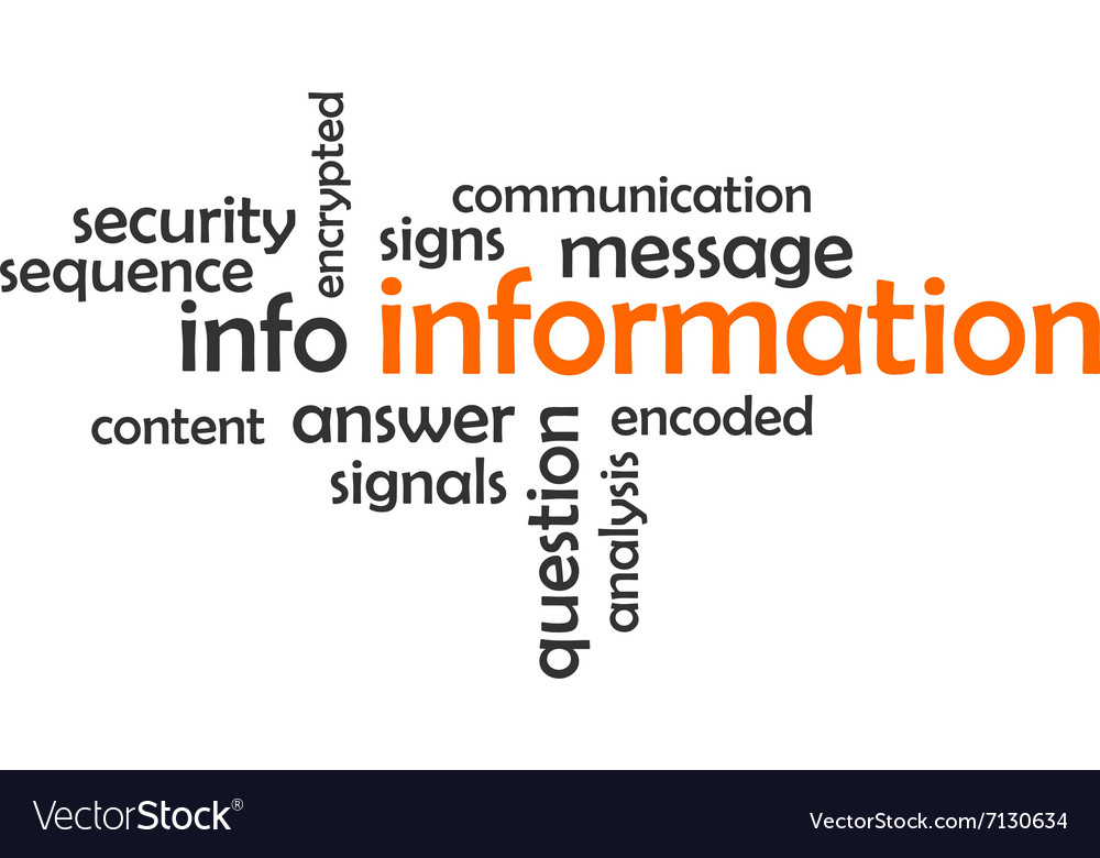 Word cloud information Royalty Free Vector Image Word cloud information Royalty Free Vector Image