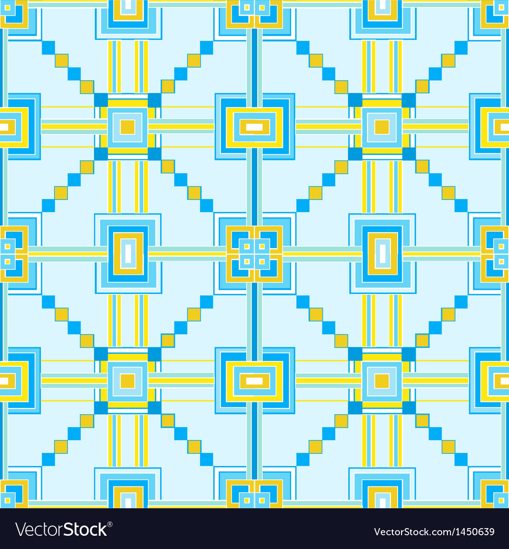 Blue geometric pattern Royalty Free Vector Image