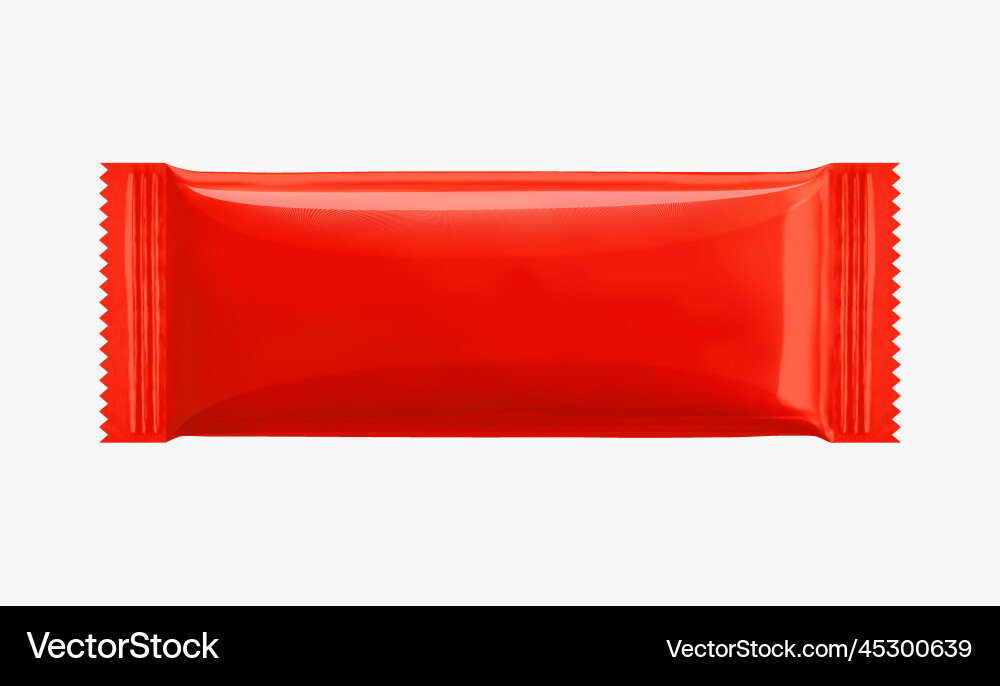 Red biscuit cookie package Royalty Free Vector Image