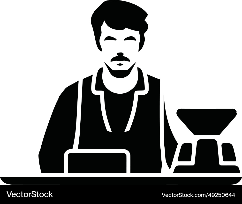 Barista icon Royalty Free Vector Image - VectorStock