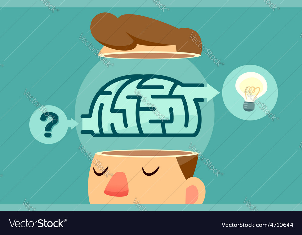 Problem and solution Royalty Free Vector Image