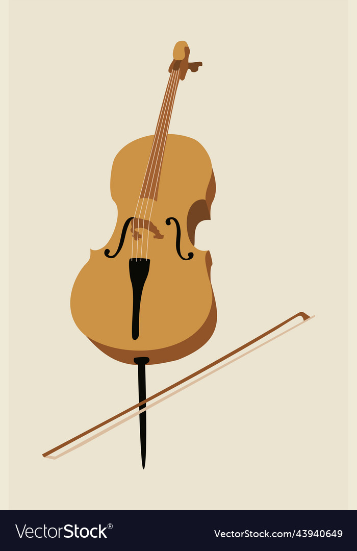 Cello Royalty Free Vector Image - VectorStock