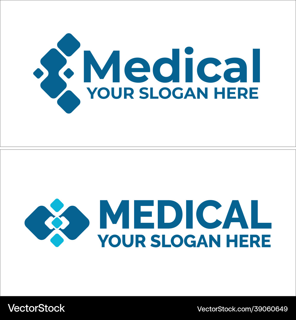 Medical pharmaceutical physician logo design Vector Image