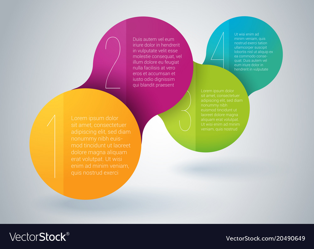 Step by step template Royalty Free Vector Image