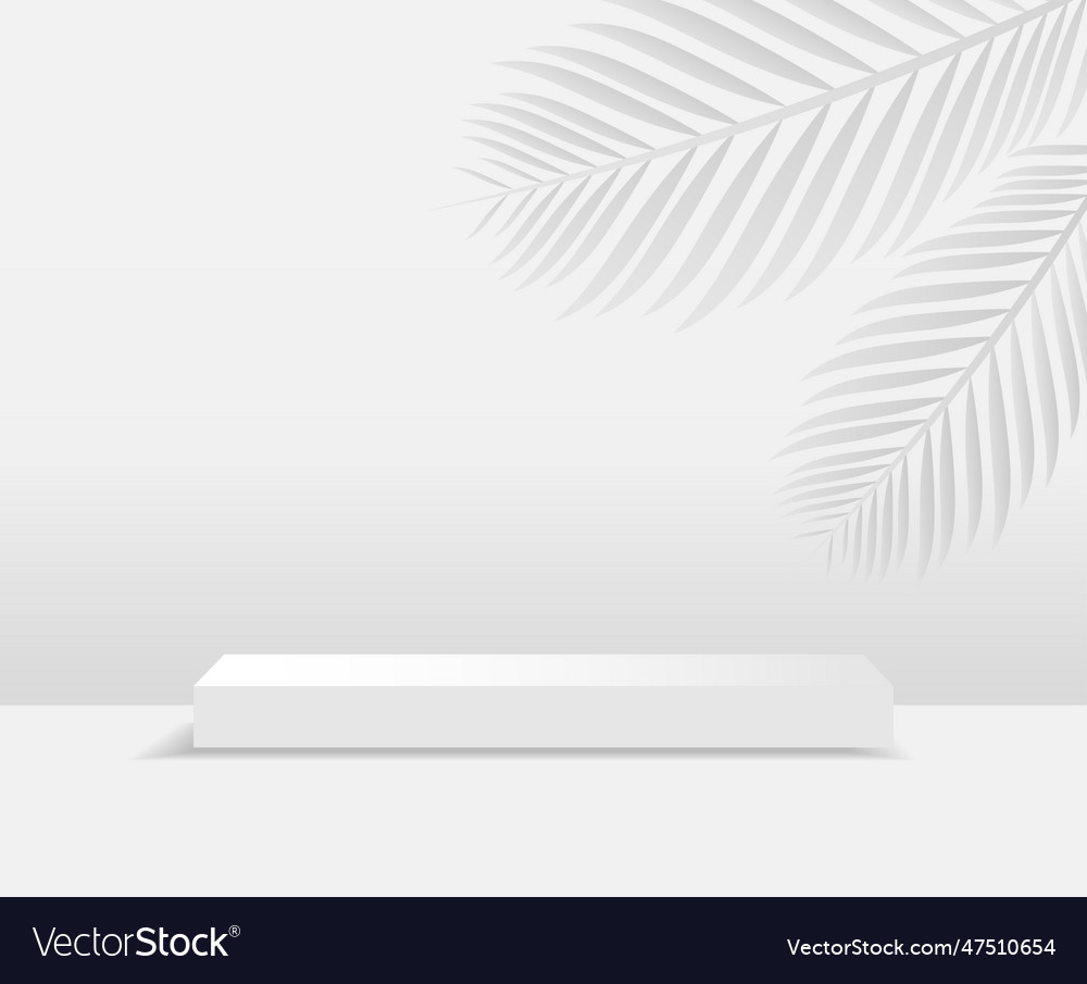 3d rectangular podium Royalty Free Vector Image