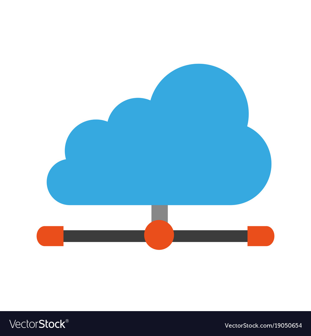 Cloud computing symbol Royalty Free Vector Image
