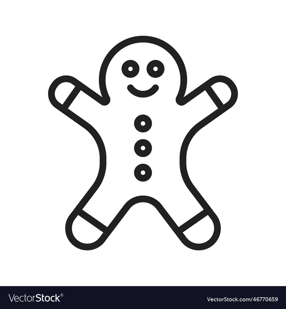 Ginger bread icon image suitable Royalty Free Vector Image