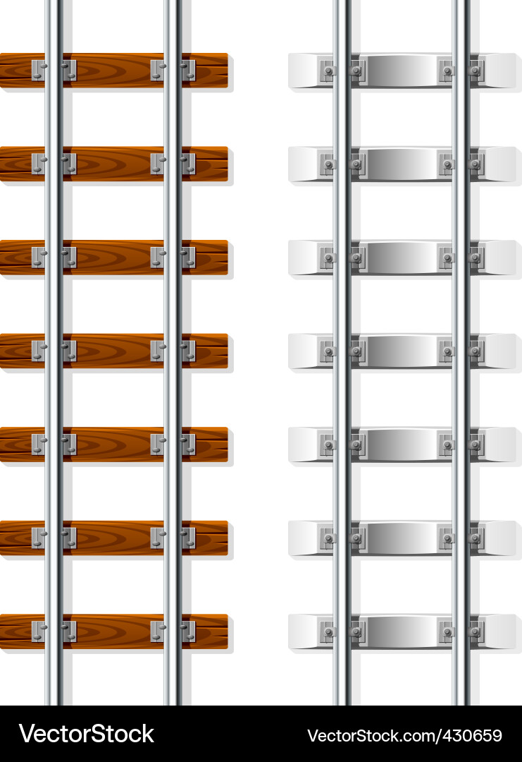 Railroad sleepers Royalty Free Vector Image - VectorStock