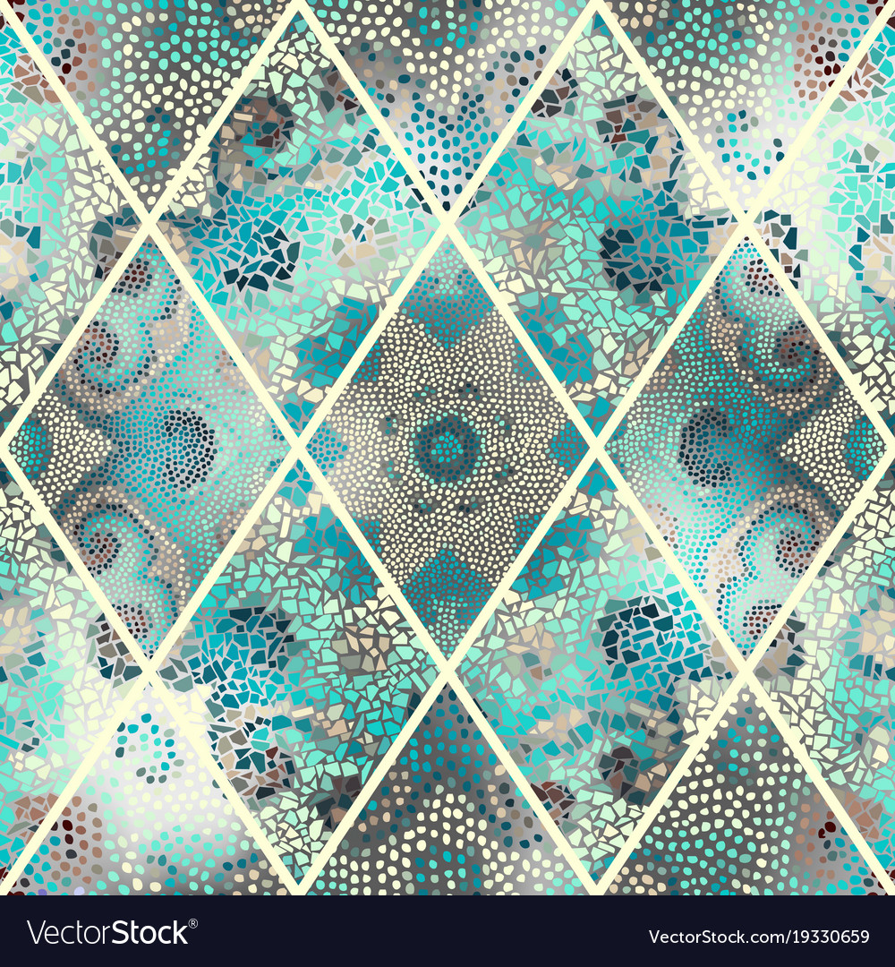 Seamless mosaic pattern Royalty Free Vector Image