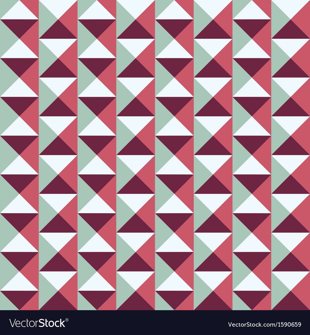 Seamless pattern with squares and triangles Vector Image