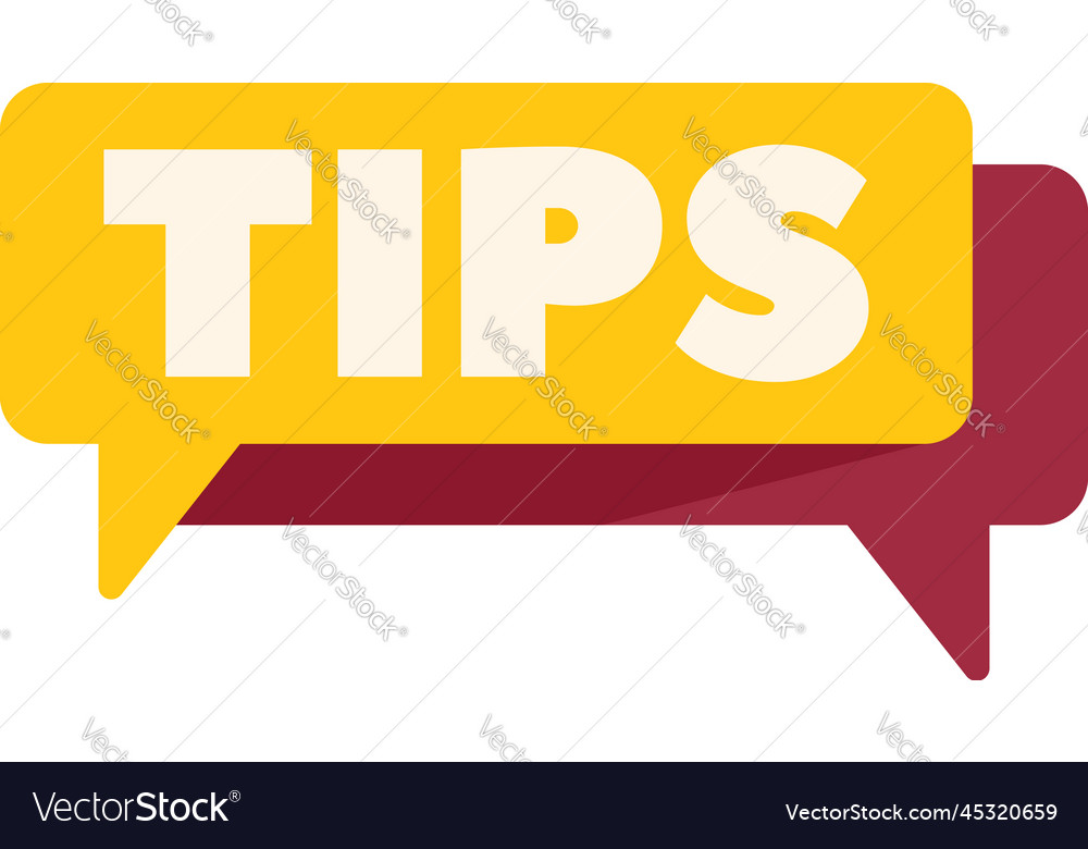 Web tip icon flat quick trick Royalty Free Vector Image Web tip icon flat quick trick Royalty Free Vector Image