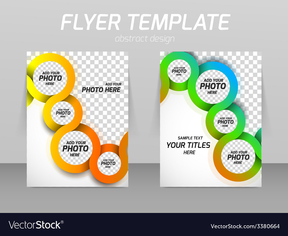 Flyer template Royalty Free Vector Image - VectorStock