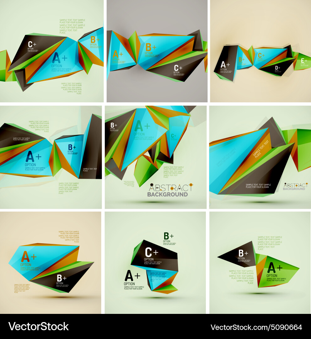 Geometric shapes in the air abstract Royalty Free Vector