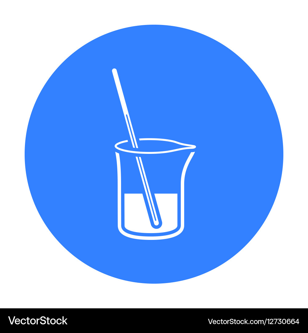 Mixture icon black single medicine icon from the Vector Image