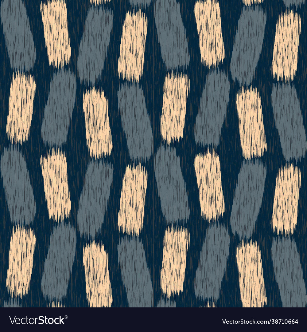 Seamless ikat pattern Royalty Free Vector Image