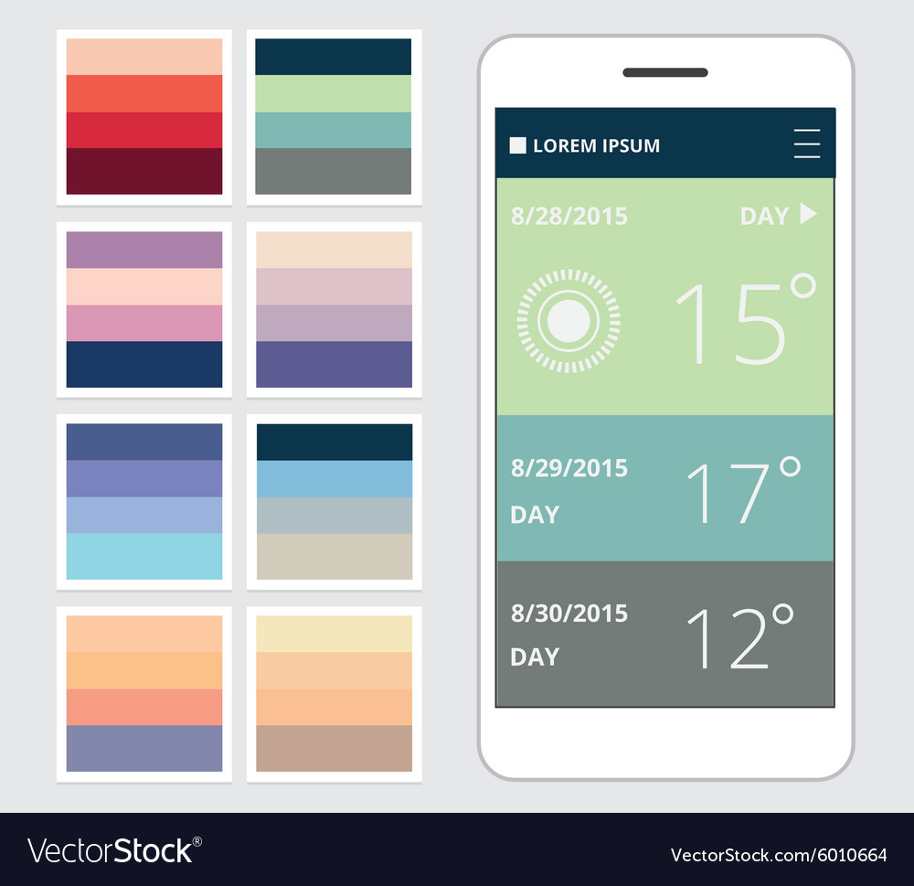 Smartphone design elements Royalty Free Vector Image